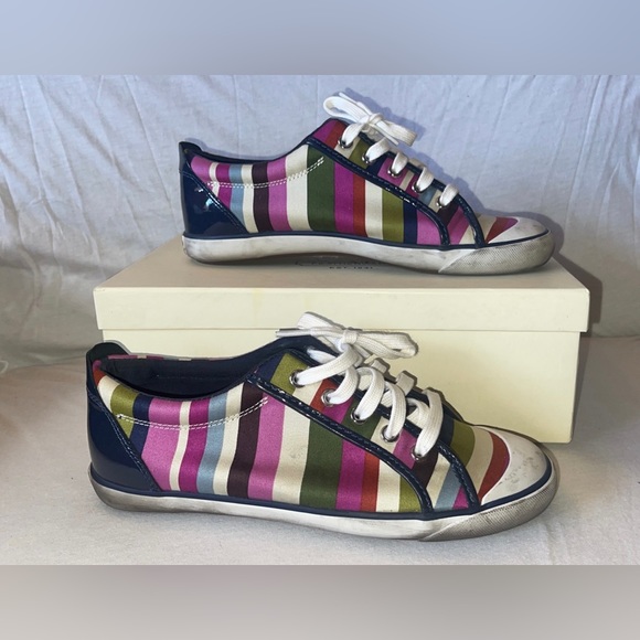 Coach | Shoes | Coach Barrett Striped Lace Up Low Top Sneakers | Poshmark